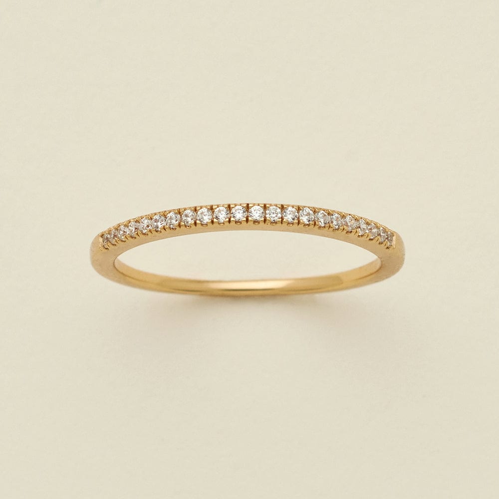 April Birthstone Stacking Ring | Gold Vermeil | Birthstone Ring – Made ...