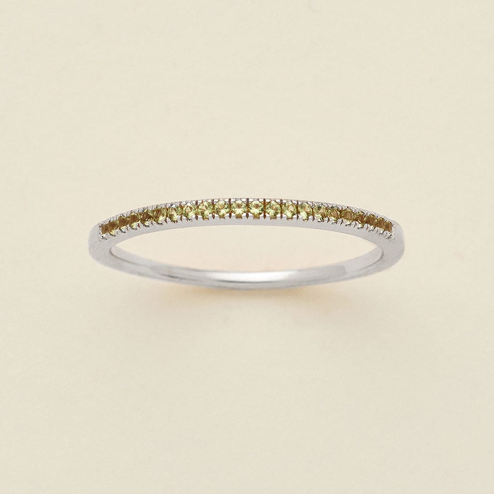 August Birthstone Stacking Ring | Gold Vermeil | Birthstone Ring – Made ...