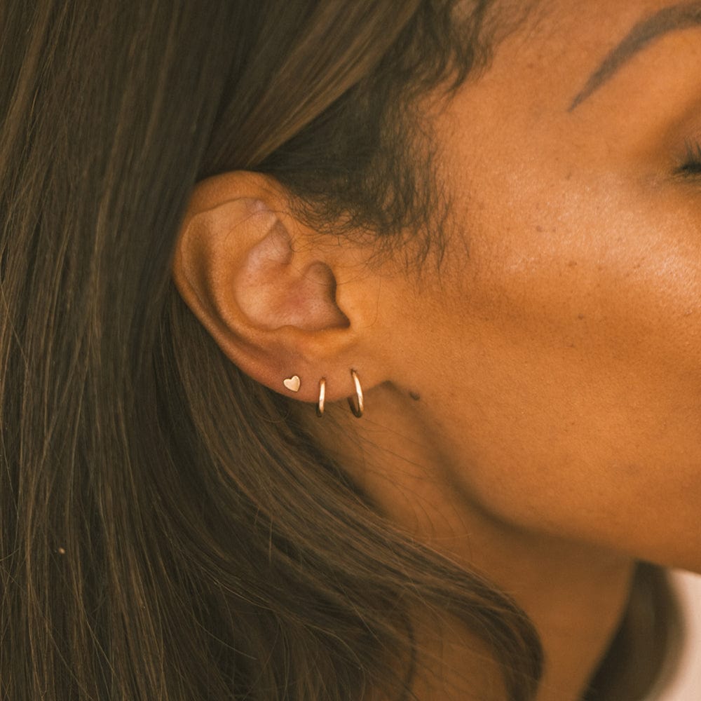 Heart Stud Earrings – Made By Mary