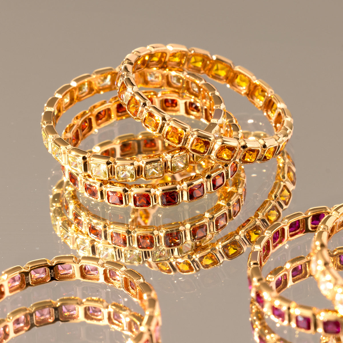 January Birthstone Eternity Ring – Made By Mary