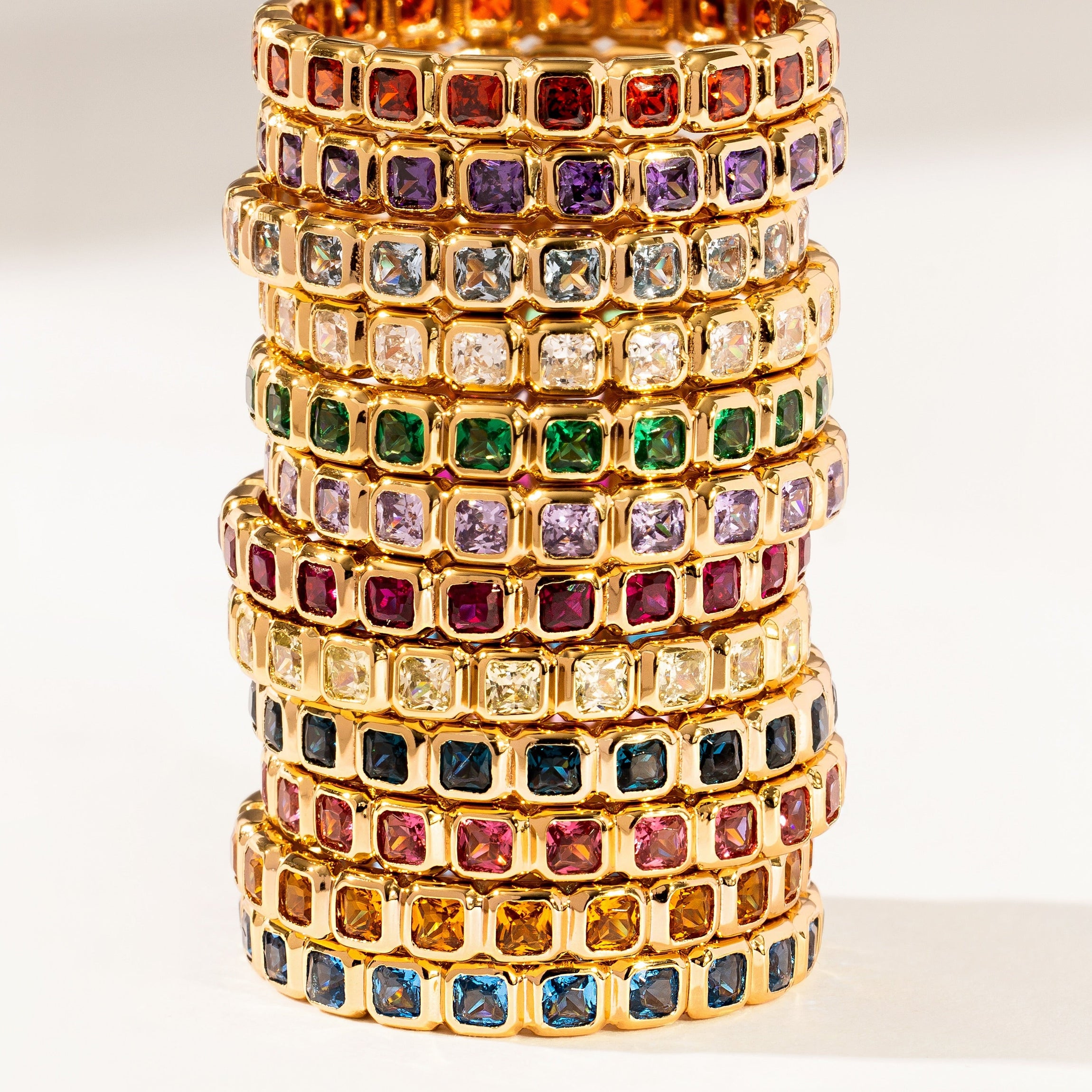 January Birthstone Eternity Ring – Made By Mary