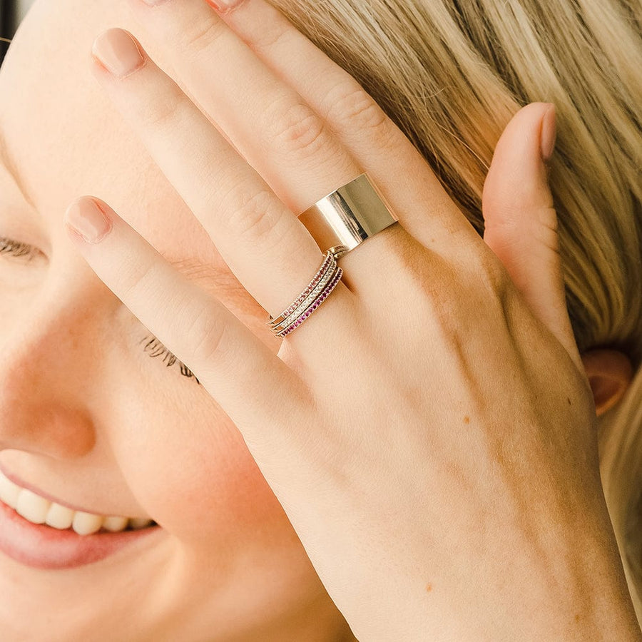 July Birthstone Stacking Ring | Gold Vermeil | Birthstone Ring – Made ...
