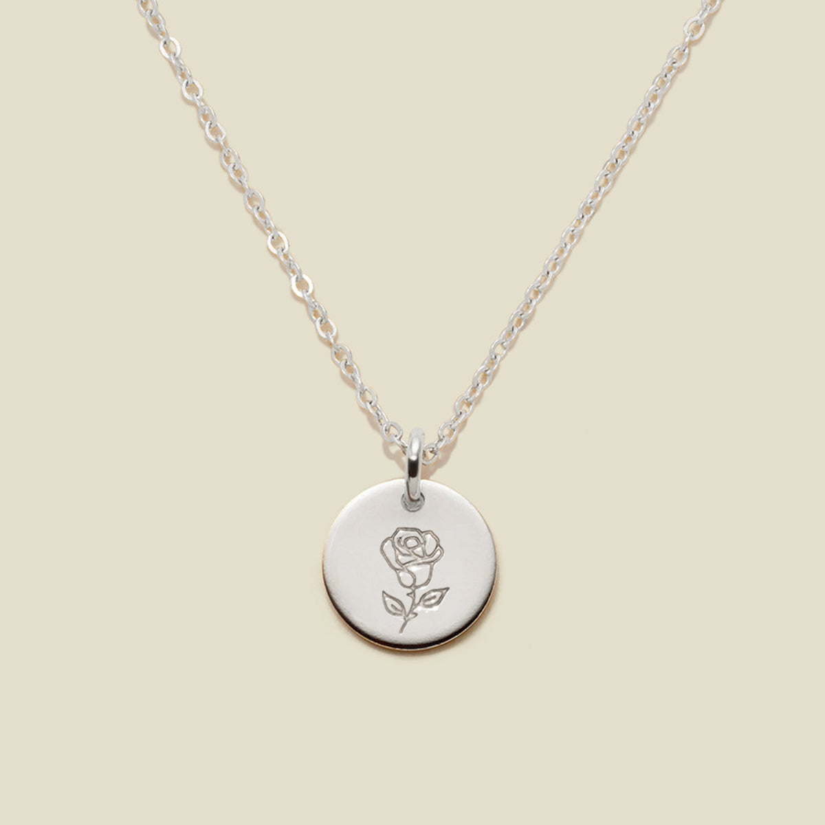 June Birth Flower Necklace | Gold, Rose Gold, Silver | Birth Flower ...
