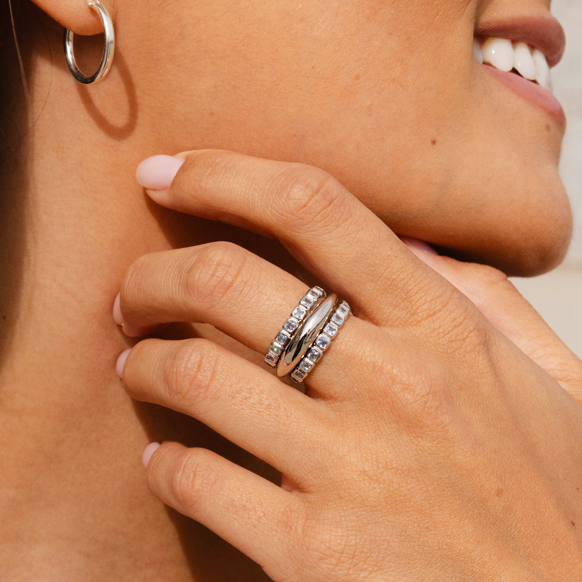 March Birthstone Eternity Ring – Made By Mary