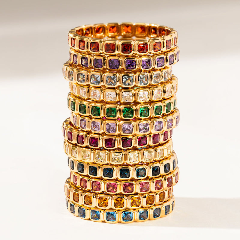 May Birthstone Eternity Ring – Made By Mary