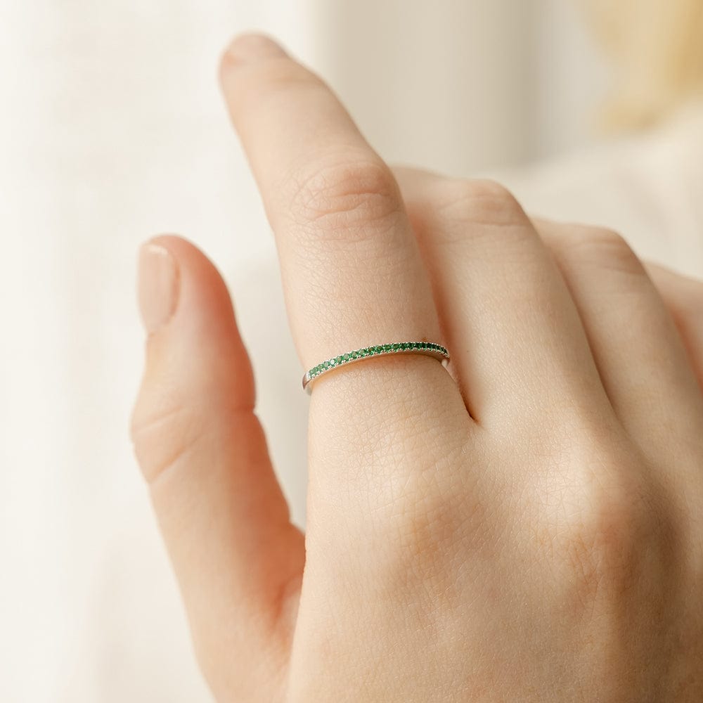 May Birthstone Stacking Ring | Gold Vermeil | Birthstone Ring – Made By ...
