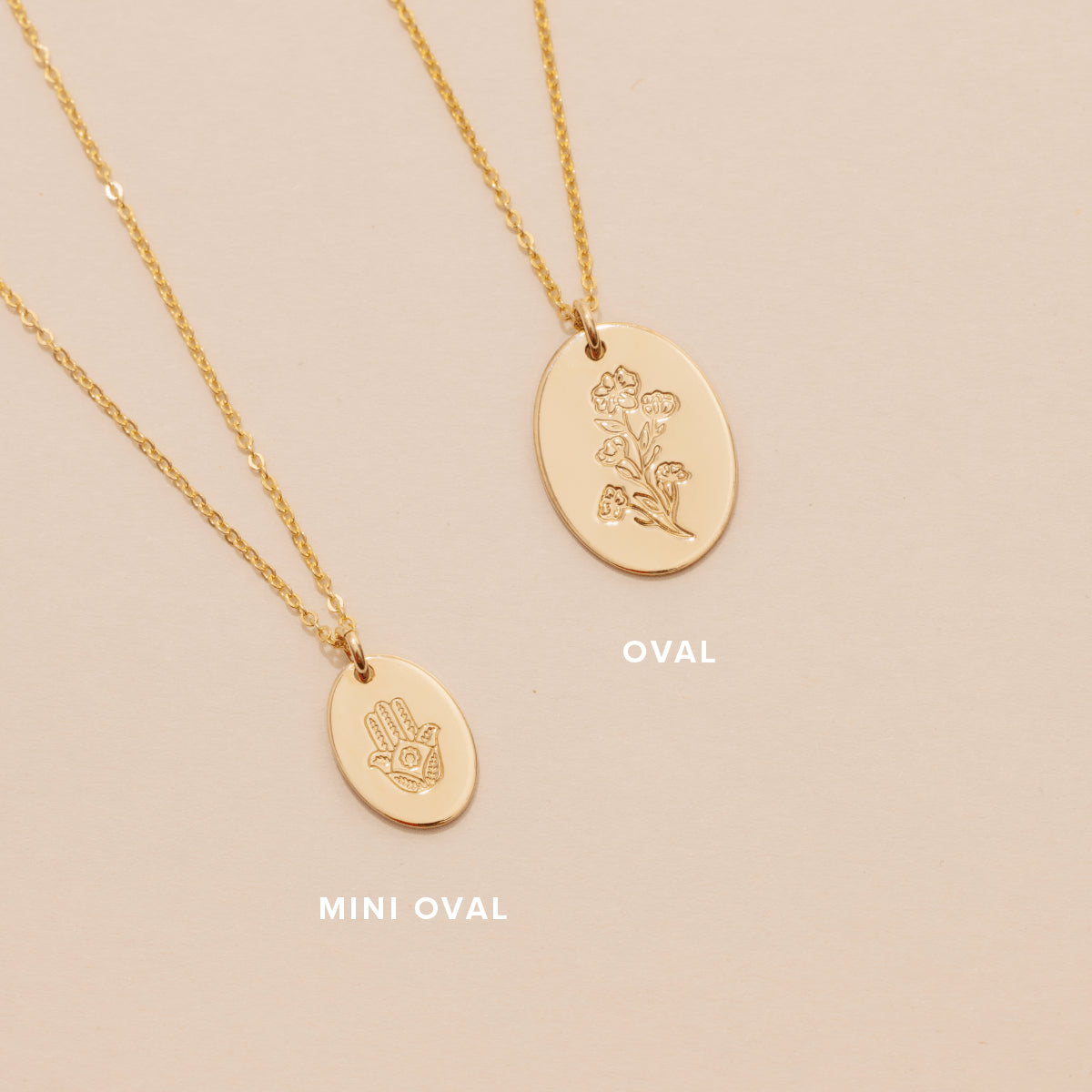 Mini Oval Necklace – Made By Mary