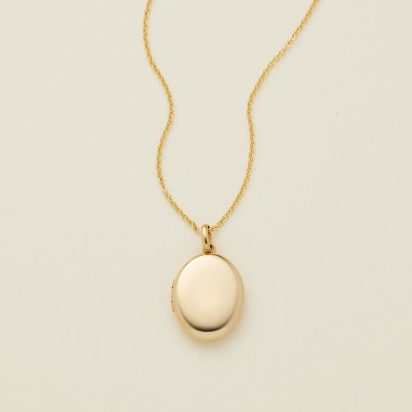 Mini Oval Locket Necklace – Made By Mary