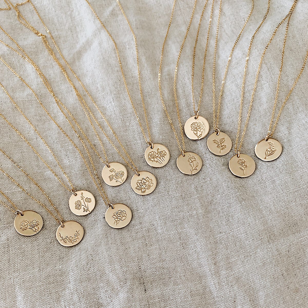 October Birth Flower Necklace | Gold, Rose Gold, Silver | Birth Flower ...