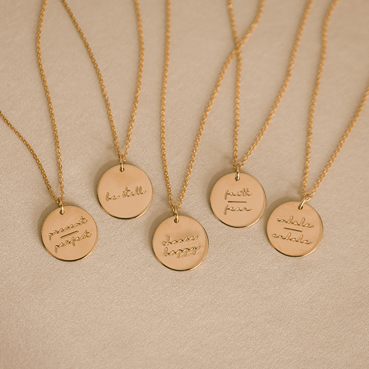 Pause Collection Disc Necklace – Made By Mary